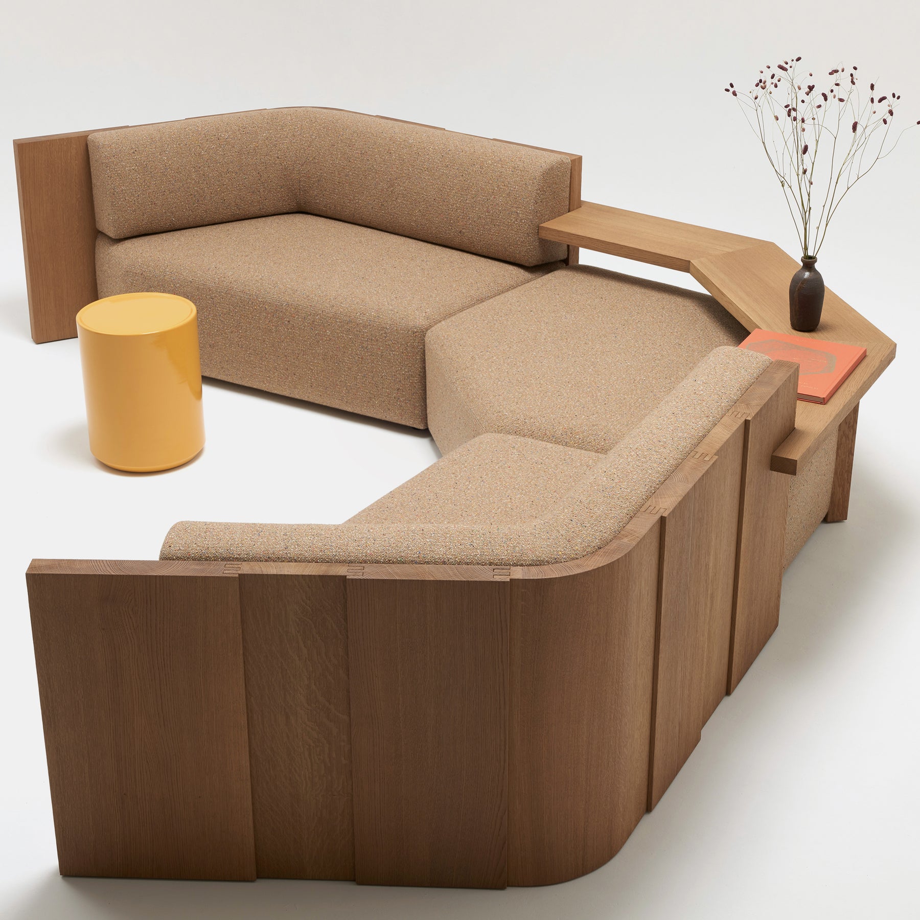 EKO Modular Sofa - Wood Backrest | Delcourt Collection ...