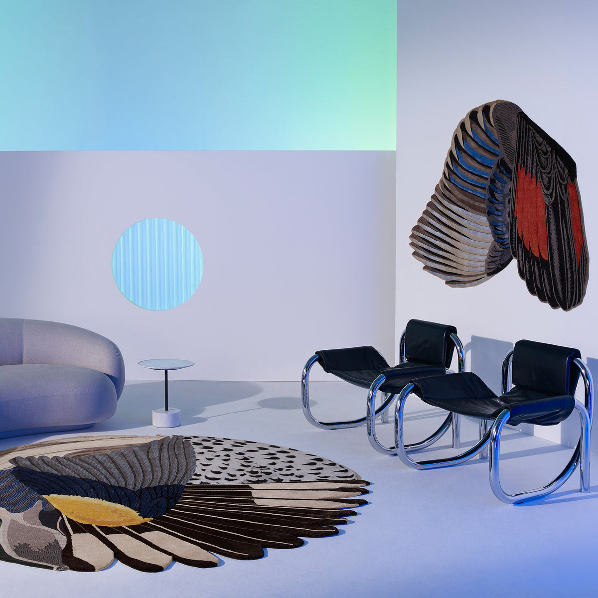 Feathers Freeform Rug | CC Tapis | Monologuelondon.com