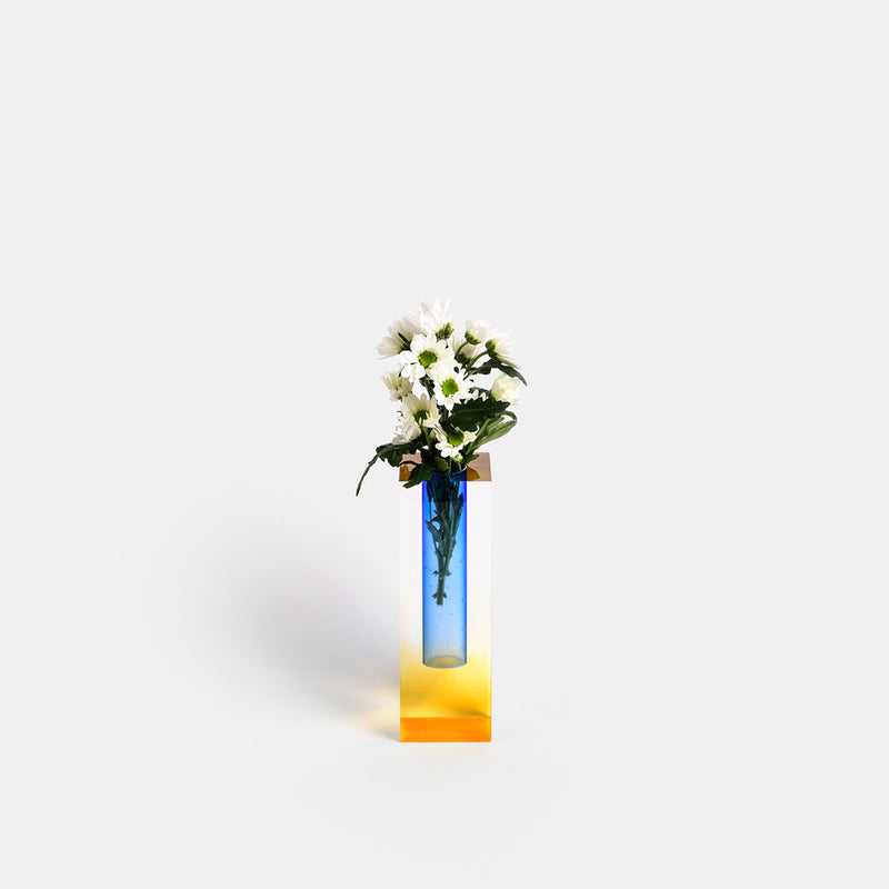 Mellow Vase - Yellow & Blue | Umzikim | Monologuelondon.com